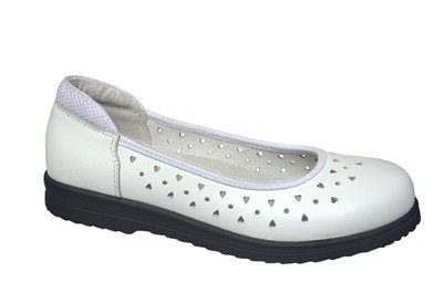China comfort leather women shoes extra wideth prevent of diabetic foot supplier
